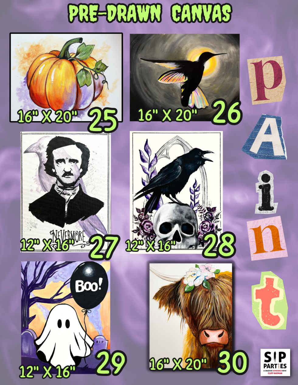 Pre-Drawn SIP & Paint Experience! VFW Post 4600 in McHenry. Wednesday ...